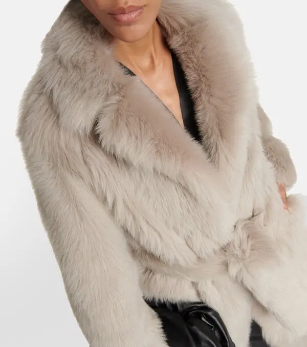 Bottega Veneta Belted Shearling Coat