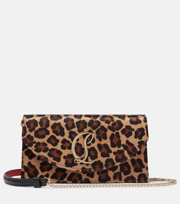 CHRISTIAN LOUBOUTIN Loubi54 Leopard-print Clutch - Multicoloured
