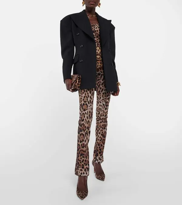 CHRISTIAN LOUBOUTIN Loubi54 Leopard-print Clutch - Multicoloured