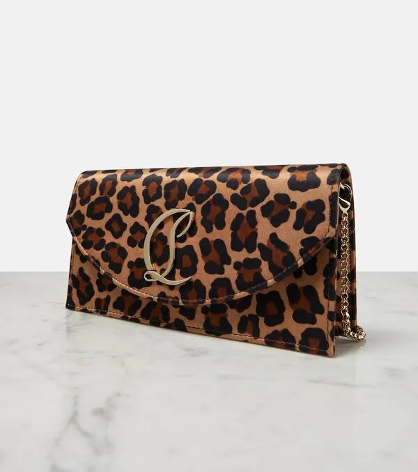CHRISTIAN LOUBOUTIN Loubi54 Leopard-print Clutch - Multicoloured