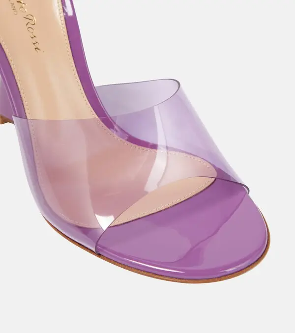 GIANVITO ROSSI Futura 95 Pvc Wedge Mules