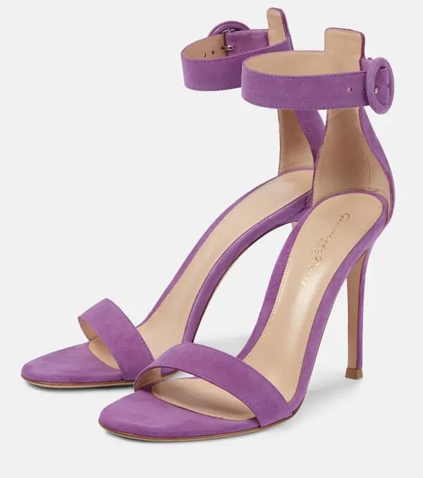 GIANVITO ROSSI Portofino 105 Suede Sandals