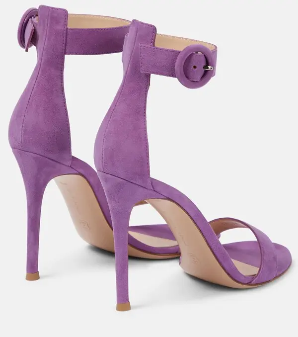 GIANVITO ROSSI Portofino 105 Suede Sandals