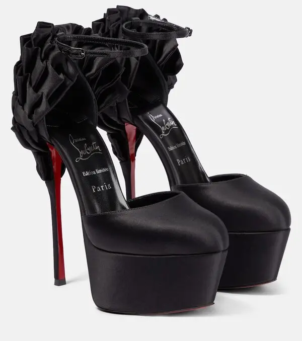 CHRISTIAN LOUBOUTIN Maria Frou Alta Platform Pumps - Black