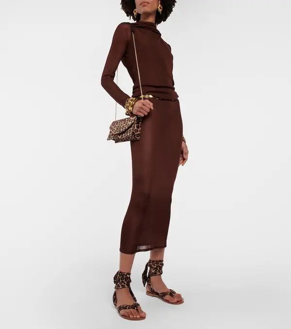 CHRISTIAN LOUBOUTIN Niloo Du Désert Leopard-print Sandals