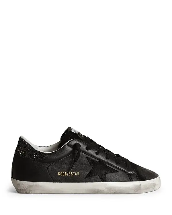GOLDEN GOOSE Superstar Low Top Sneakers - Black