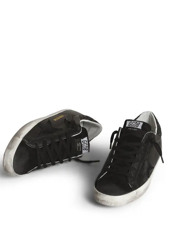 GOLDEN GOOSE Superstar Low Top Sneakers - Black