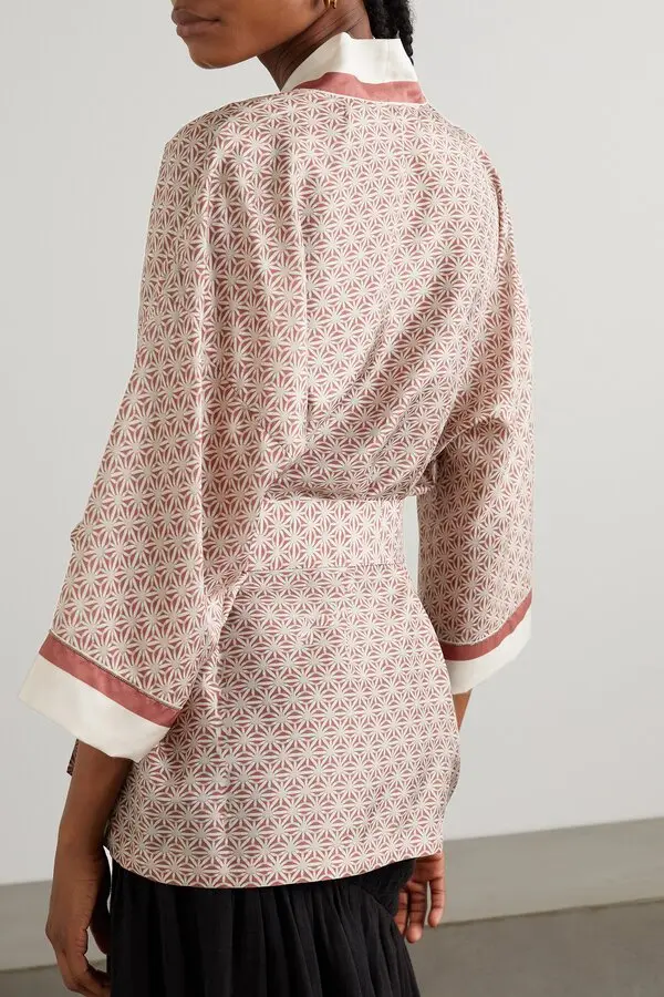 Brunello Cucinelli Printed Silk Robe