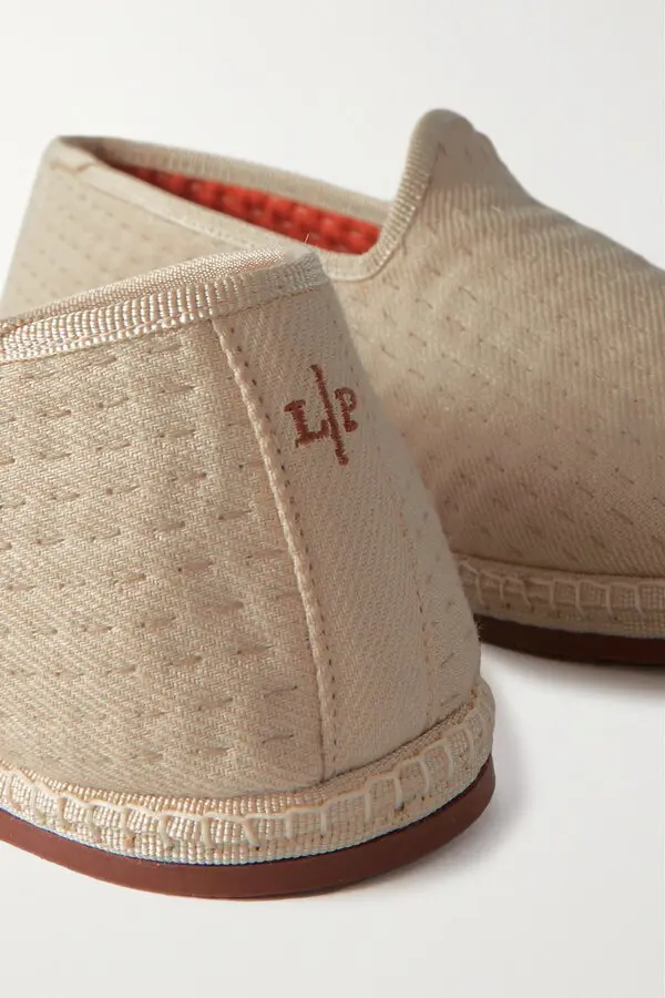 Loro Piana Laguna Furlane Matelassé Slippers - Neutrals