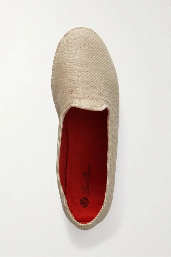Loro Piana Laguna Furlane Matelassé Slippers - Neutrals