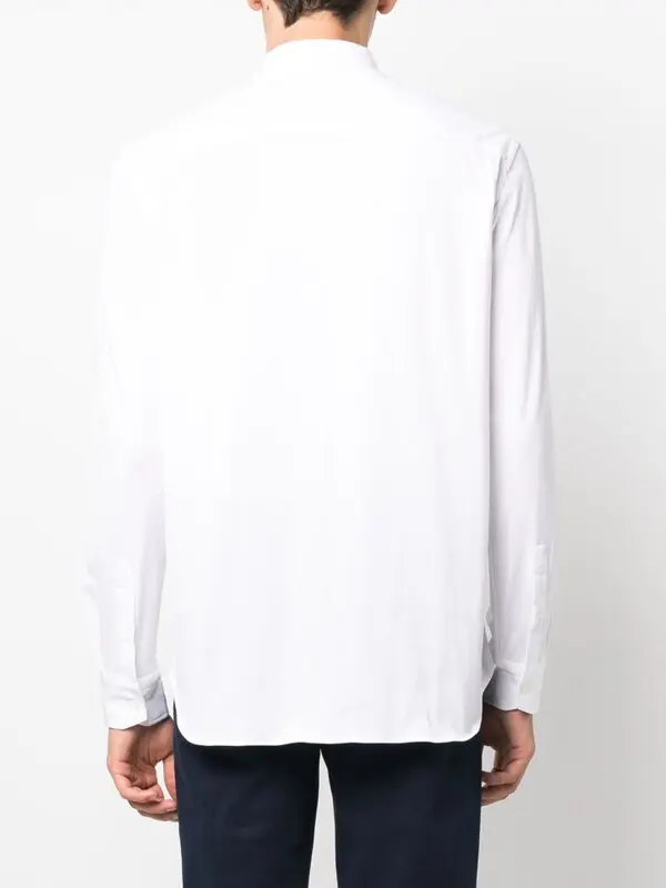 Brioni Spread-collar Cotton Shirt - White