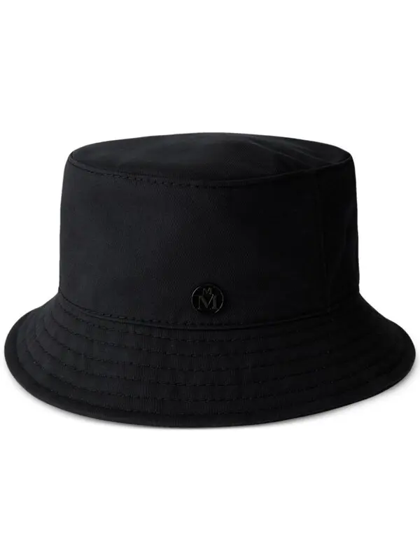 MAISON MICHEL Jason Cotton Bucket Hat - Black