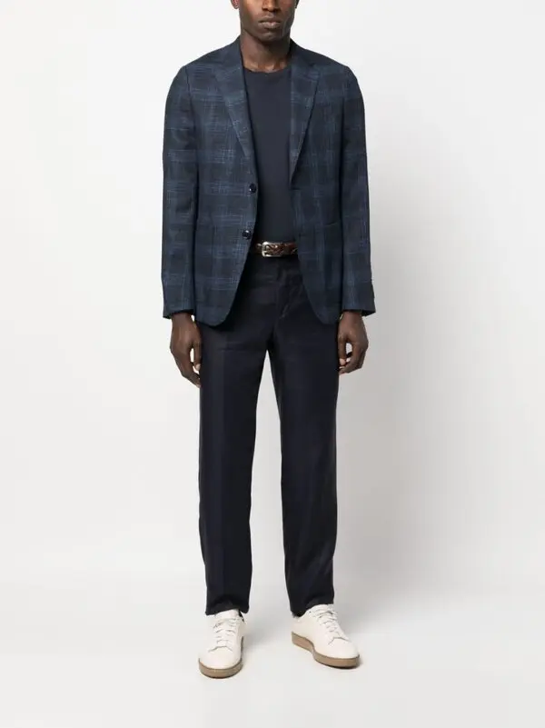 Zegna Check Single-breasted Blazer