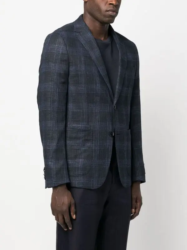 Zegna Check Single-breasted Blazer