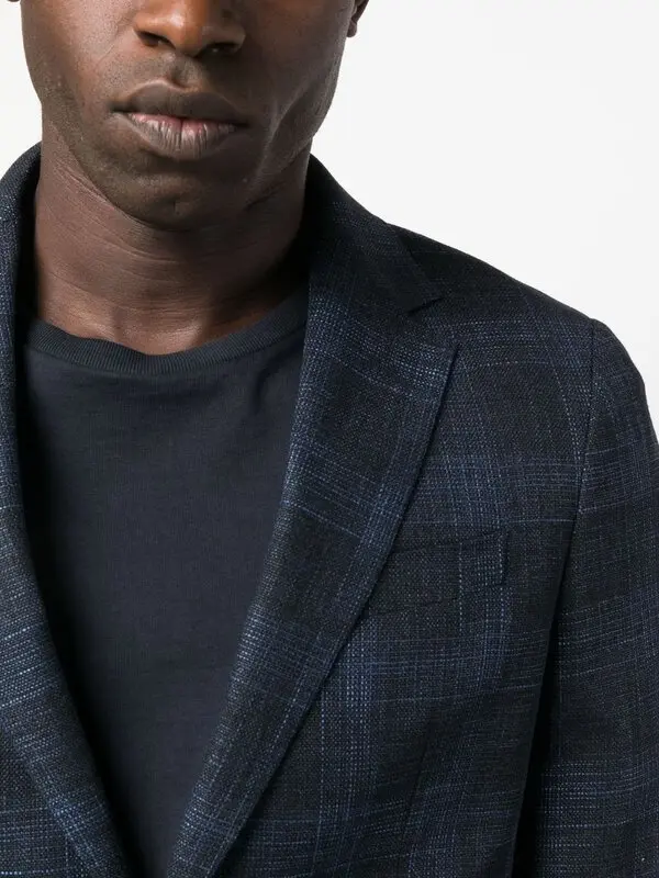 Zegna Check Single-breasted Blazer