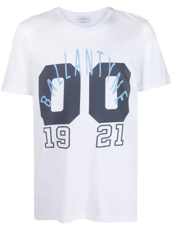 BALLANTYNE Logo-print Cotton T-shirt - White