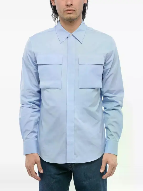 Alexander McQueen Military Pocket Cotton Shirt