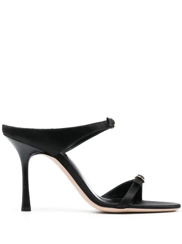 Victoria Beckham Buckle-embellished Leather Sandals