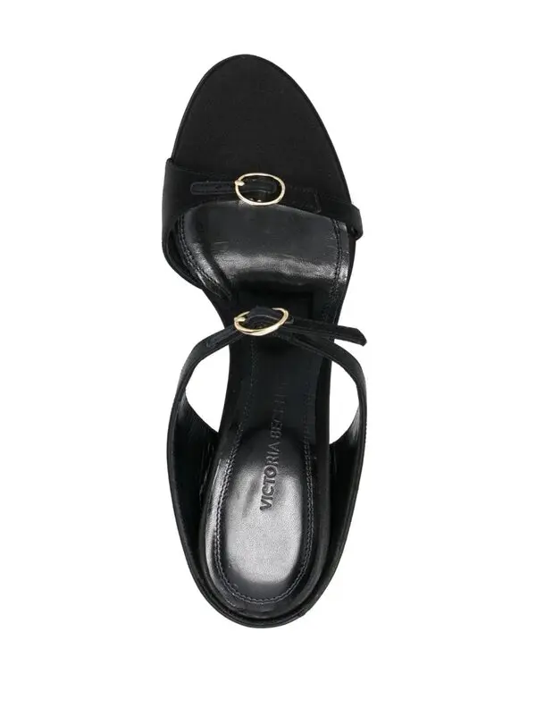 Victoria Beckham Buckle-embellished Leather Sandals