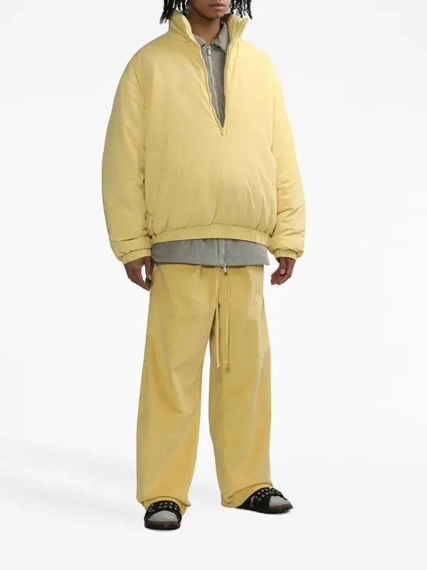 Fear Of God Logo Patch Puffer Jacket - Yellow