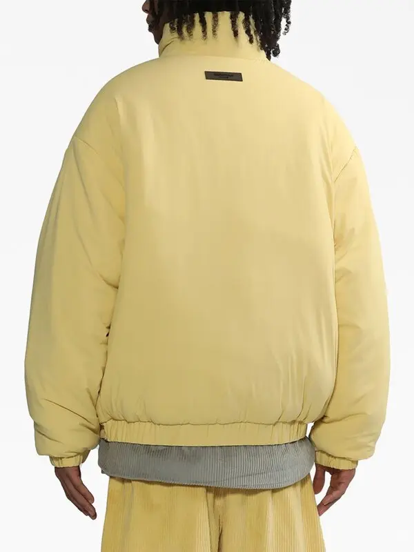 Fear Of God Logo Patch Puffer Jacket - Yellow
