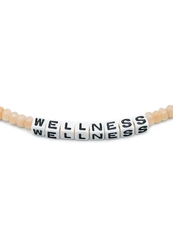 SPORTY & RICH Wellness Beaded Bracelet - Pink