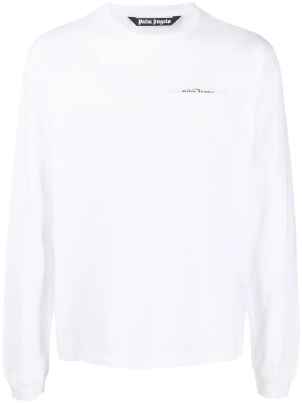 Palm Angels Logo-patch Long-sleeve T-shirt