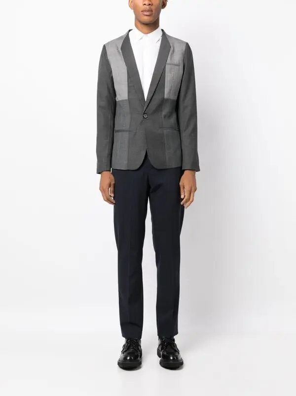 PRIVATE STOCK LABS The Martel Shawl-lapels Blazer - Grey