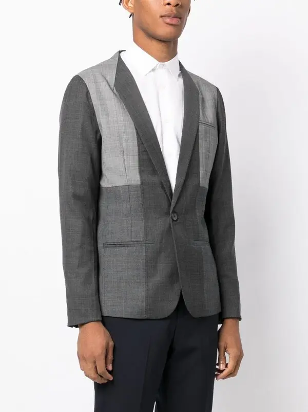 PRIVATE STOCK LABS The Martel Shawl-lapels Blazer - Grey