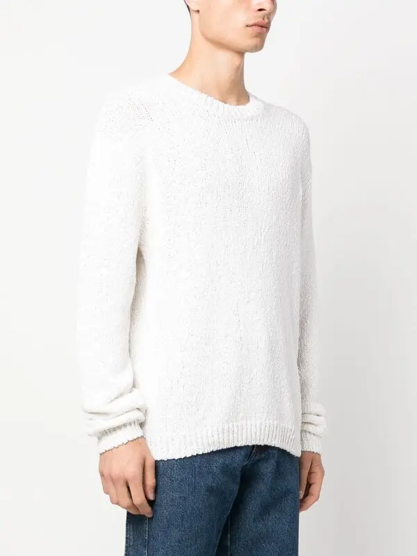 A.p.c. Crew-neck Knitted Jumper - White