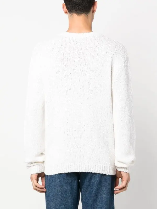 A.p.c. Crew-neck Knitted Jumper - White