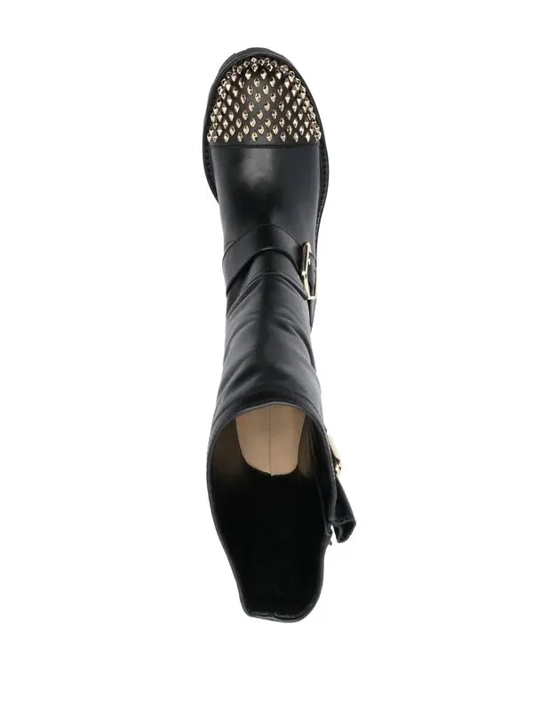 JIMMY CHOO Biker Ii Stud-embellished Boots