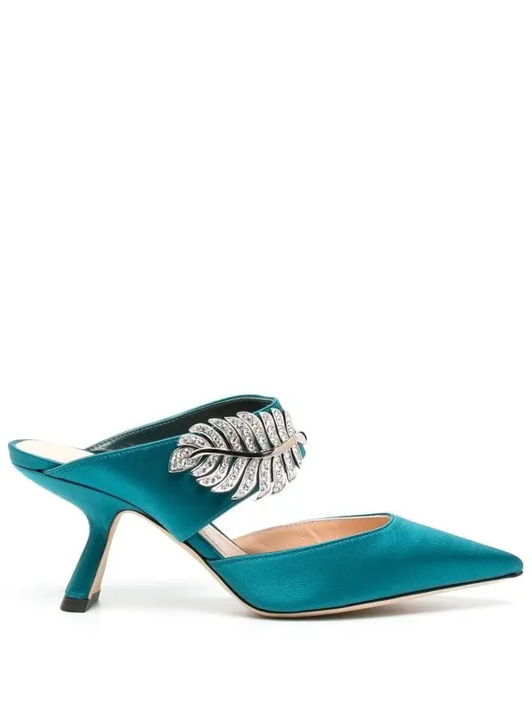 NICHOLAS KIRKWOOD Monstera Mules - Blue
