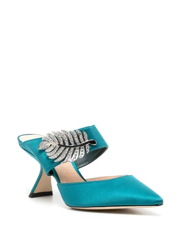NICHOLAS KIRKWOOD Monstera Mules - Blue