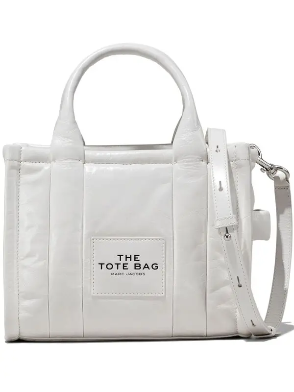 Marc Jacobs Leather Small Tote Bag - Grey
