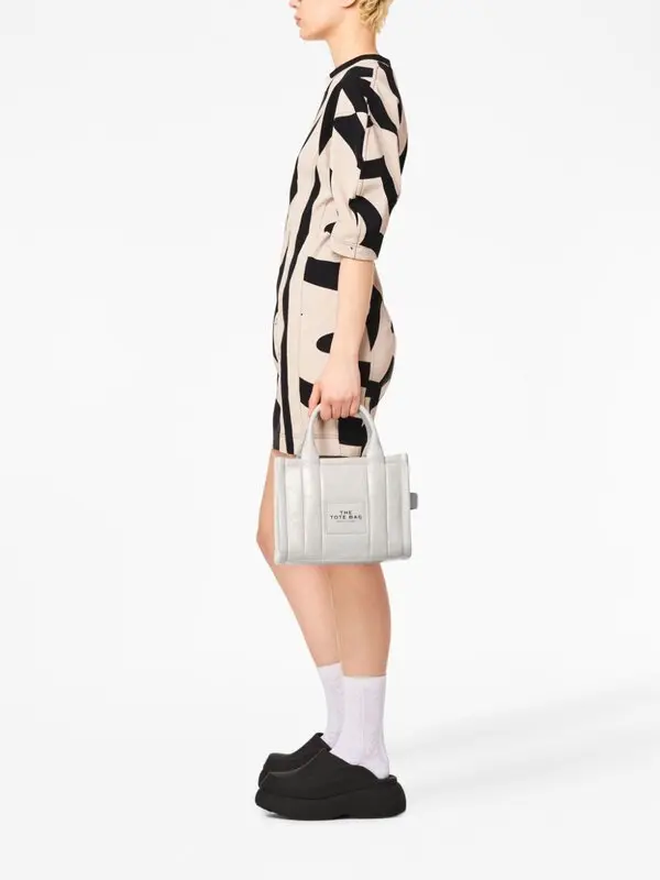 Marc Jacobs Leather Small Tote Bag - Grey