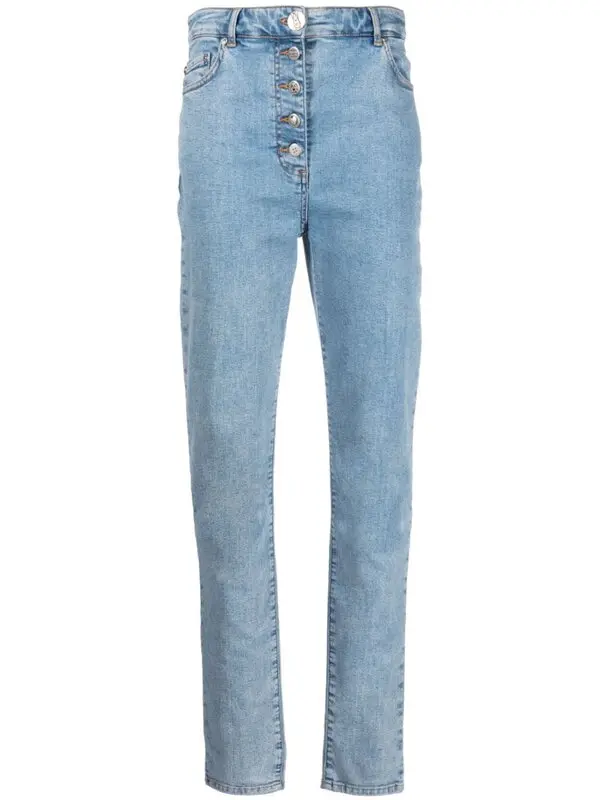 Moschino High-rise Slim Jeans - Blue