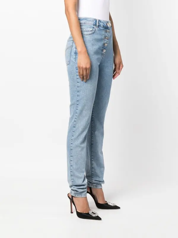 Moschino High-rise Slim Jeans - Blue