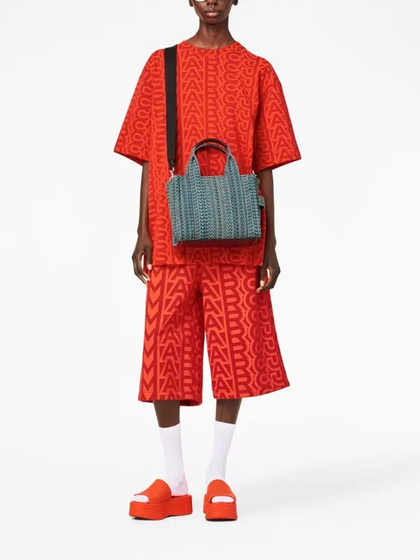 Marc Jacobs Monogram Jacquard Small Tote - Blue