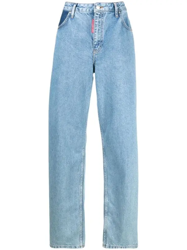Moschino High-waisted Wide Leg Jeans