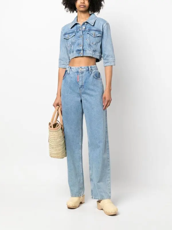 Moschino High-waisted Wide Leg Jeans