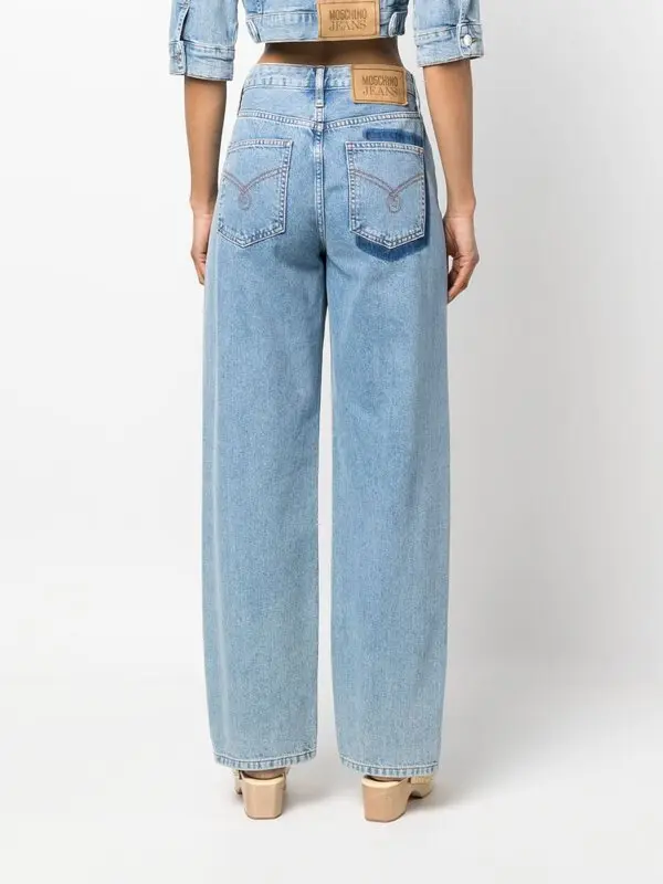 Moschino High-waisted Wide Leg Jeans
