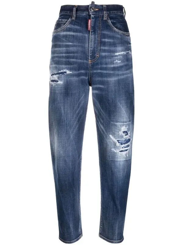 Dsquared2 Distressed Cropped Jeans
