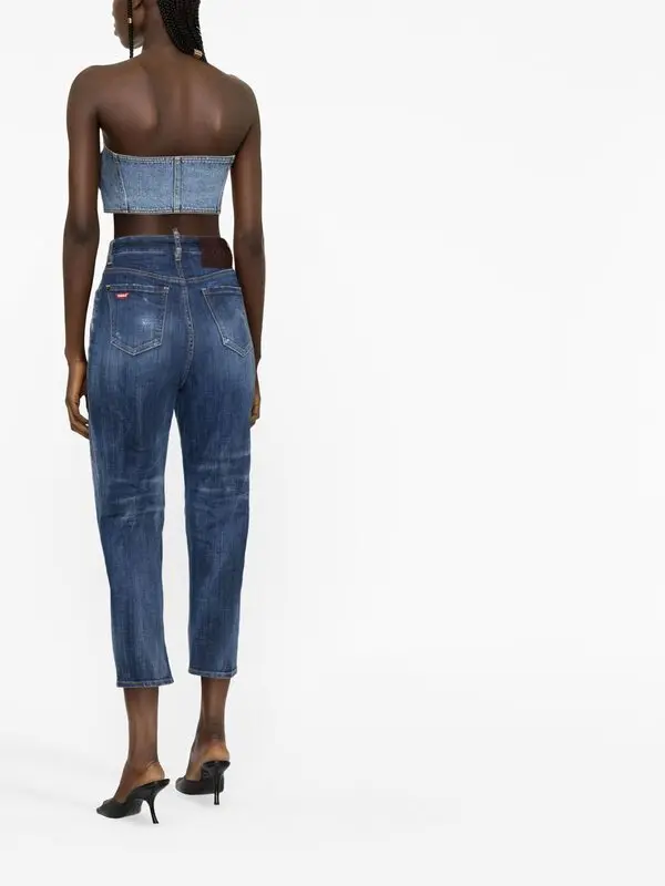 Dsquared2 Distressed Cropped Jeans