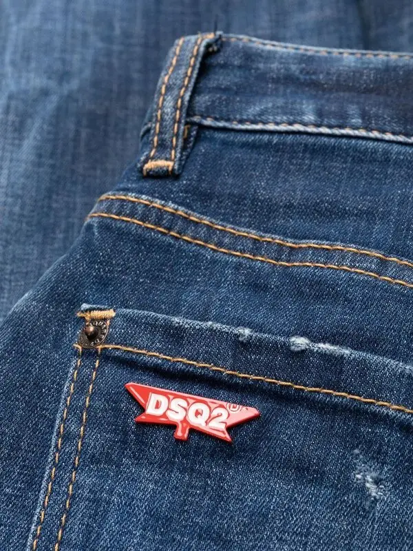 Dsquared2 Distressed Cropped Jeans
