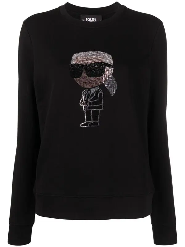 Karl Lagerfeld Ikon 2.0 Embellished Sweatshirt