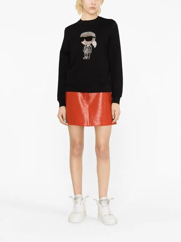 Karl Lagerfeld Ikon 2.0 Embellished Sweatshirt