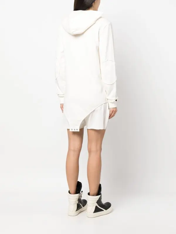 Rick Owens Logo-embroidered Cotton Hoodie