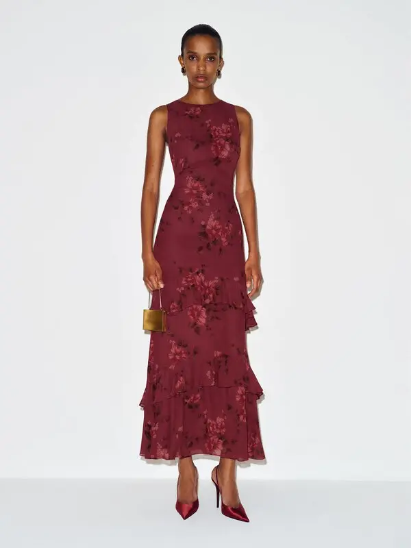 REFORMATION Magnus Dress - Red