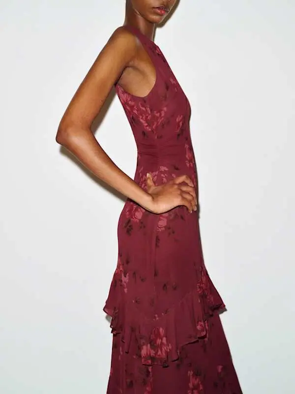 REFORMATION Magnus Dress - Red